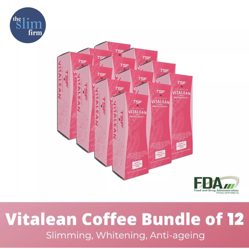The Slim Firm VitaLean Coffee 12 boxes / 84 total sachets | Shopee ...