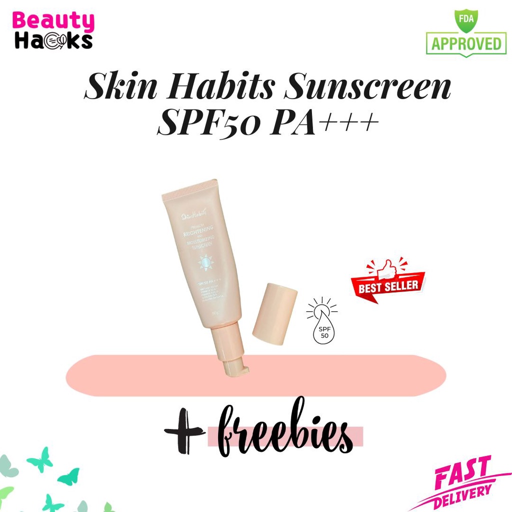 Skin Habits Premium Brightening and Moisturizing Sunscreen / COD & WITH ...
