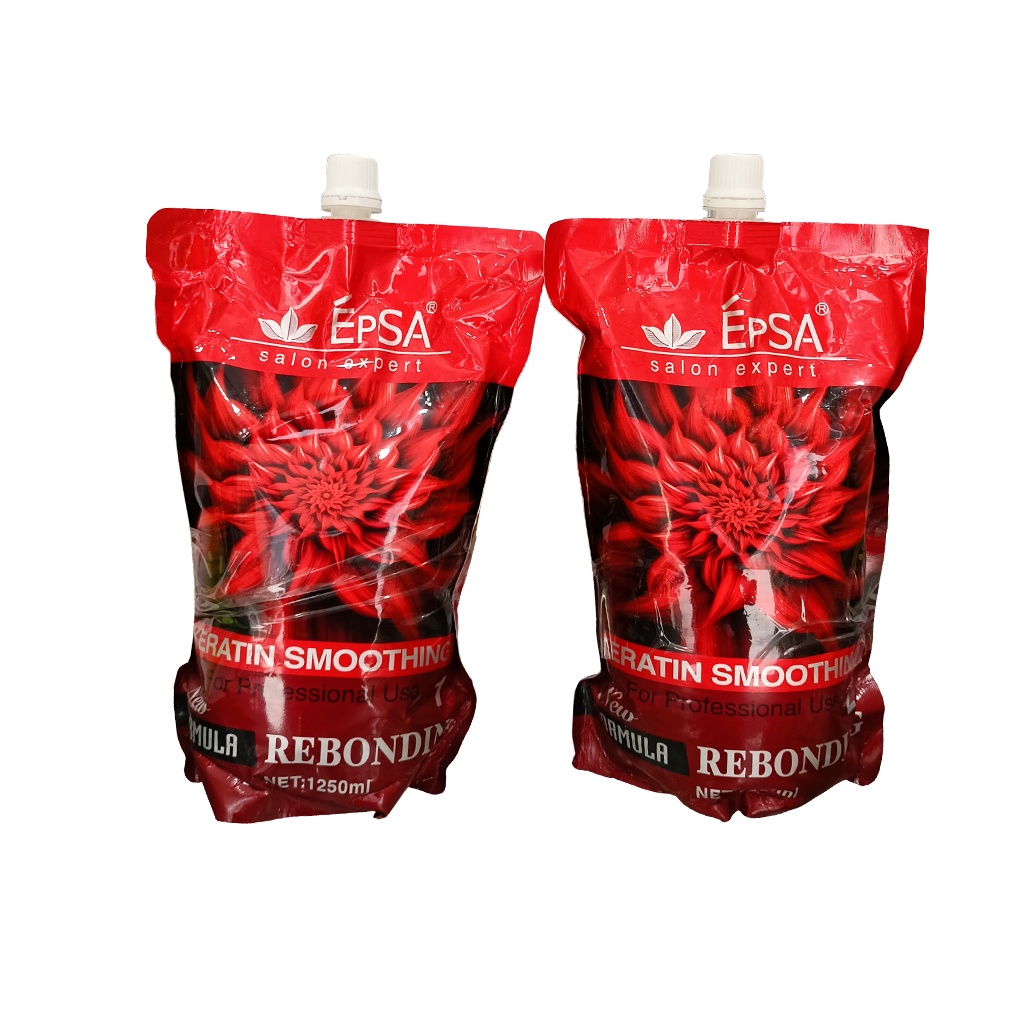 EpSA Keratin Smoothing Rebonding (1250ml x 2 pouch) | Shopee Philippines