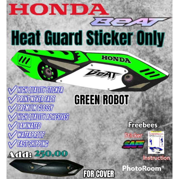 Honda Beat Heat Guard Sticker Only or with Cover / Beat Heat Guard ...