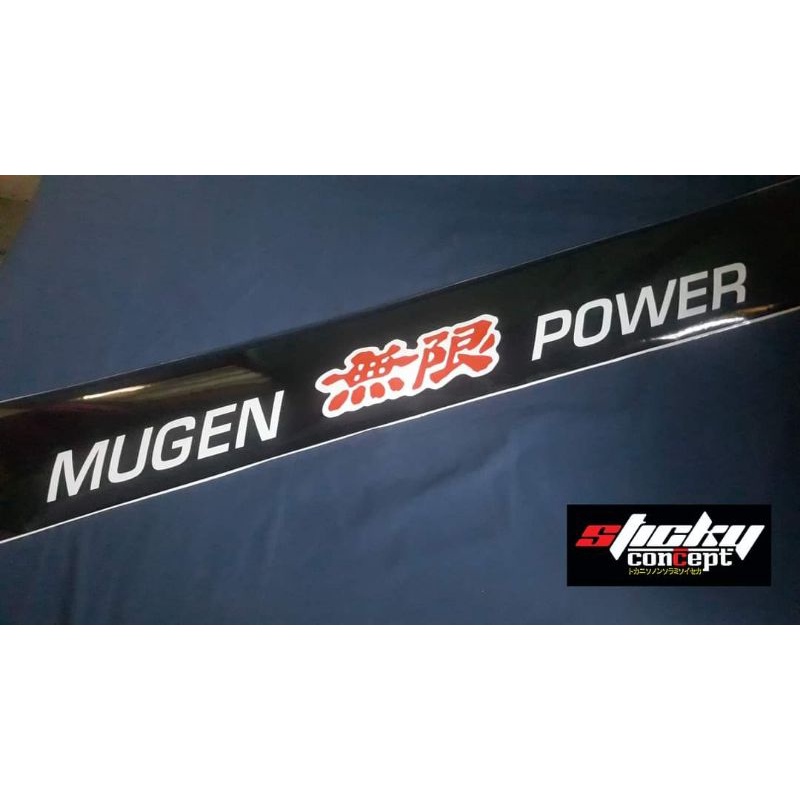 Mugen Windshield banner black | Shopee Philippines