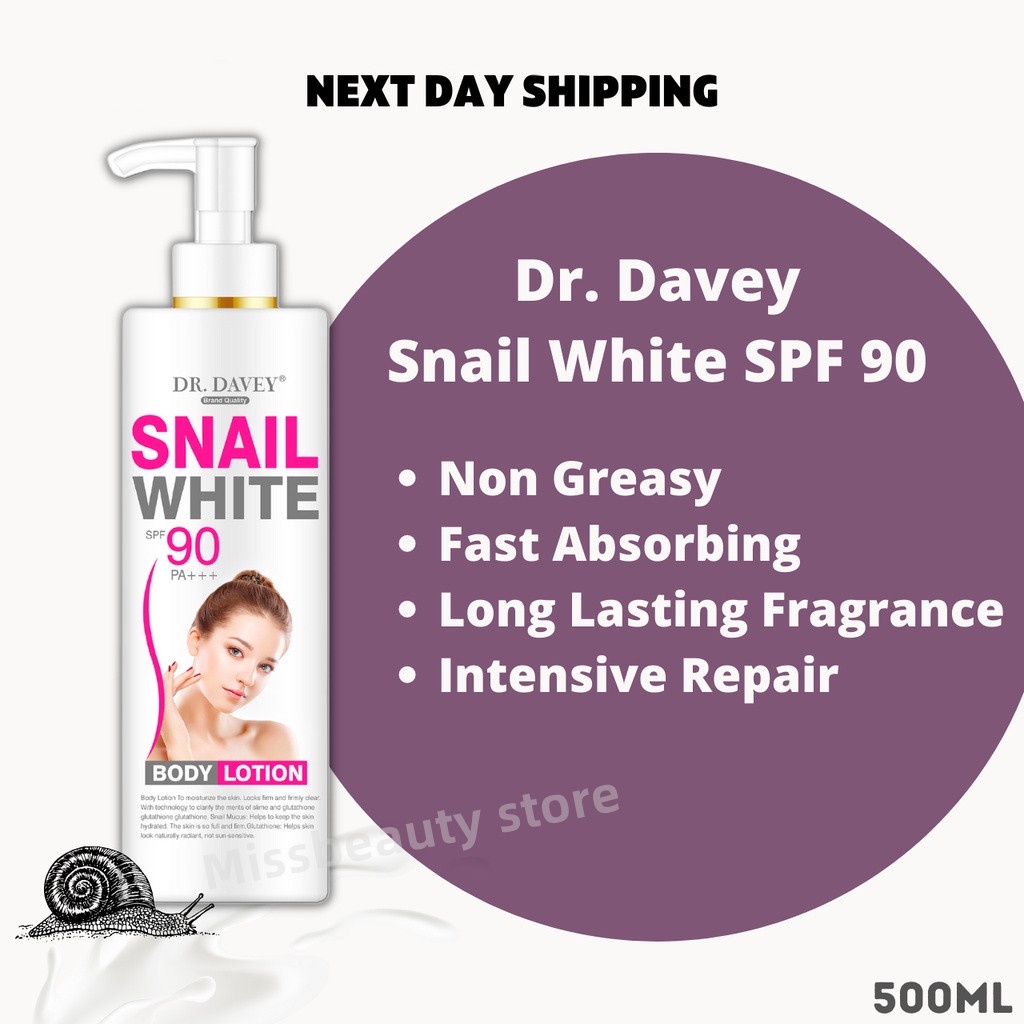Snail White SPF 90 PA+++ Body Lotion 500ML Collagen Whitening Beauty ...
