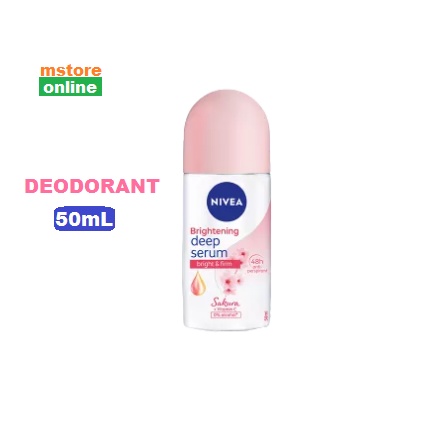 Nivea Deodorant Brightening Sakura Rose Essence Anti-Perspirant Roll-on 50ml | Shopee Philippines