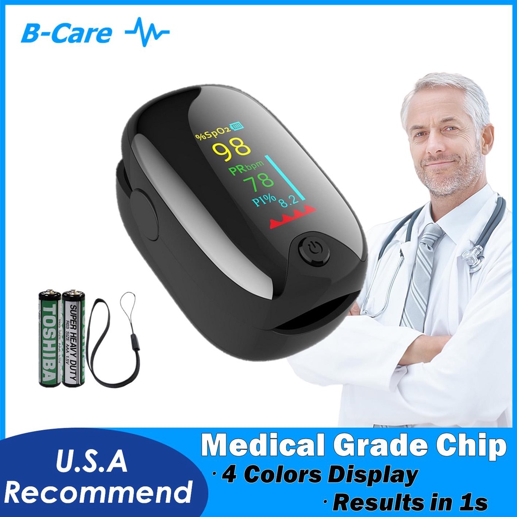 Pulse Oxymeter Monitor Portable Finger Pulse Oximeter Mini LED 4 Colors ...