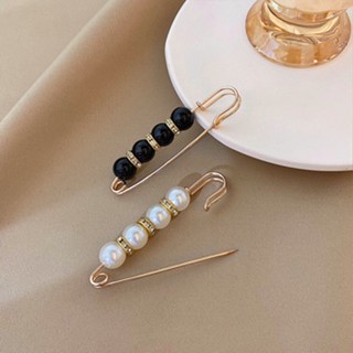 LY.1pcs Pearl Brooch Tightening Waistband Pin Opening Bottom Metal High ...