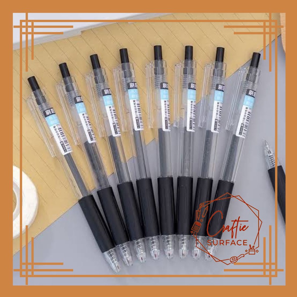 Press Clip Gel Pen Student Exam Press pen Office ,School Supplies 0.5mm ...