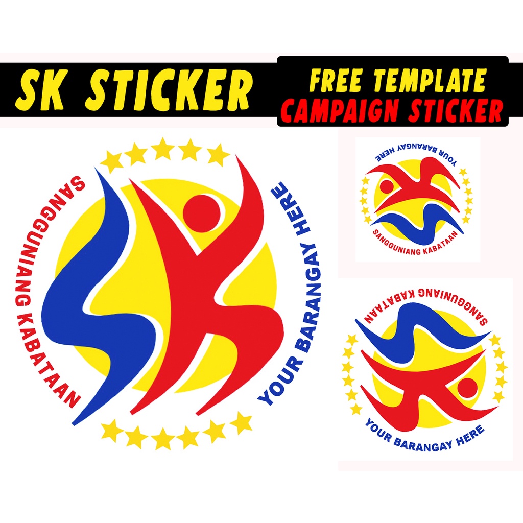 SK STICKER LABEL | SANGGUNIANG KABATAAN STICKER | 100 PCS. | Shopee ...