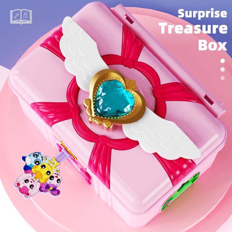 Surprise Treasure Box Pretend Kids Educational Toy Set, Beaded Jewelry ...