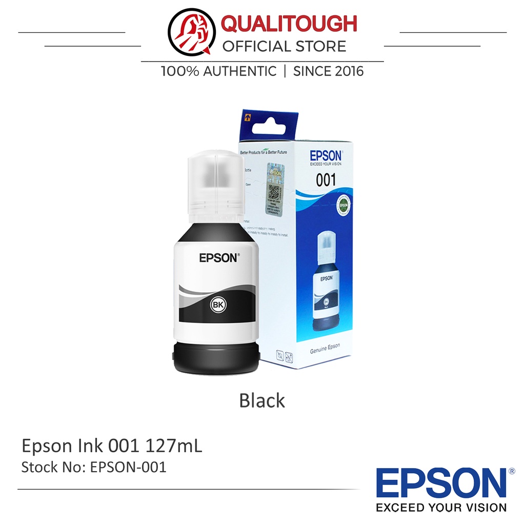Epson Ink 001 Black 127ml [EPSON-001] | Ink Printer | Shopee Philippines