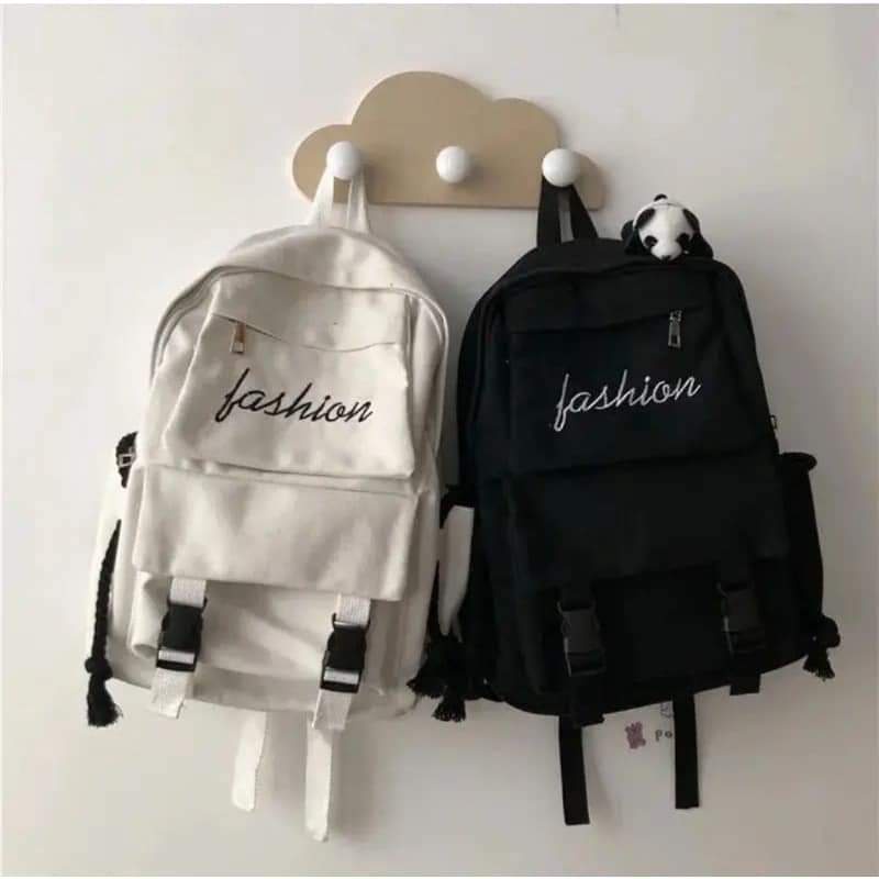 NP Unisex Backpack Korean Oversized School Bags Kawaii Letter Fashion ...