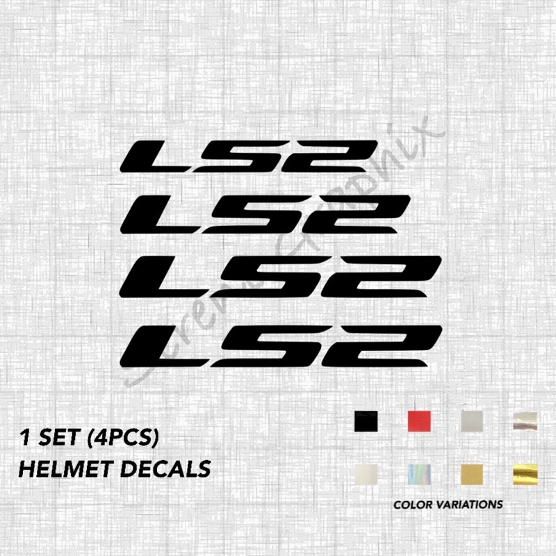 Ls2 Helmet Decals set. | Shopee Philippines