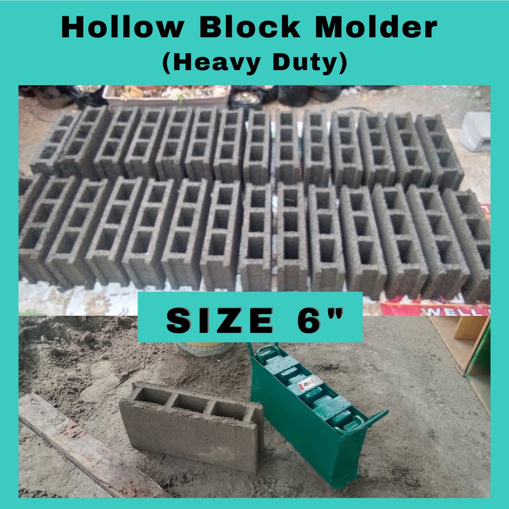 Hollow Block Molder Size 6" FAST SHIPOUT! DIY Original Purong Bakal ...