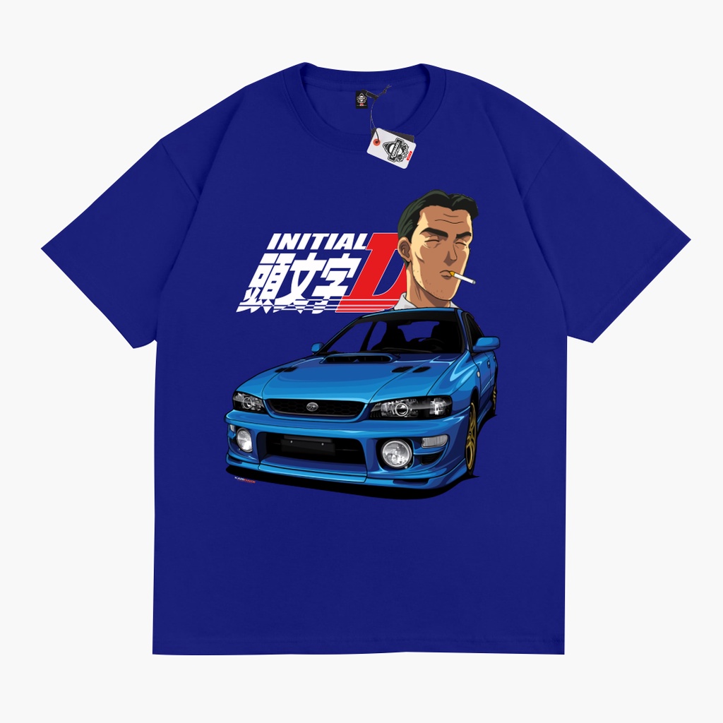 K T-Shirt Anime Shirt INITIAL D SUBARU IMPREZA WRX STI TYPE R BUNTA ...
