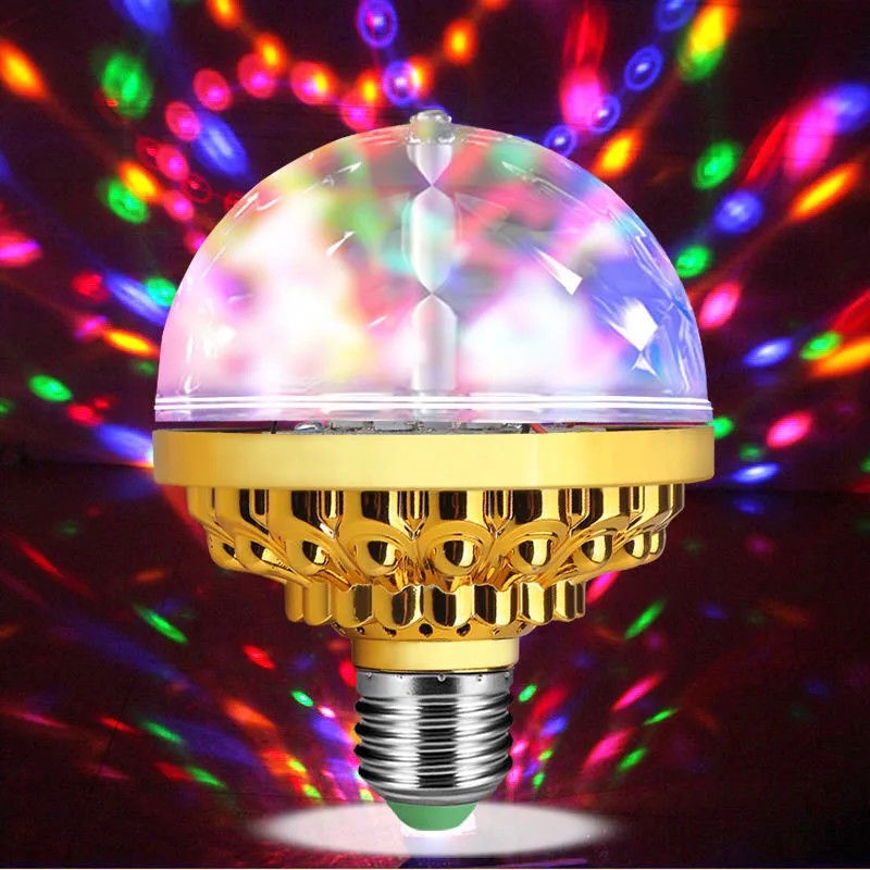 Nicole Colorful Rotating Light Bulb Magic Ball Bulb New Year Party KTV ...
