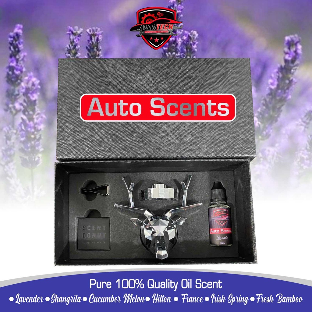 [On Hand] Silver Color Deer Fragrance Car Air Fresheners Perfume with ...