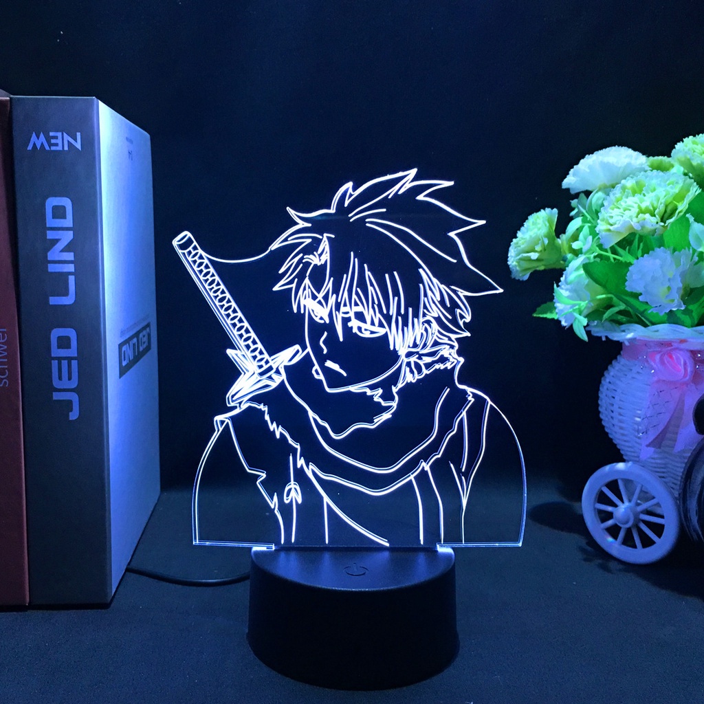 Kurosaki Ichigo Manga Lamp Led Neon Effect Night Light Room Decoration ...
