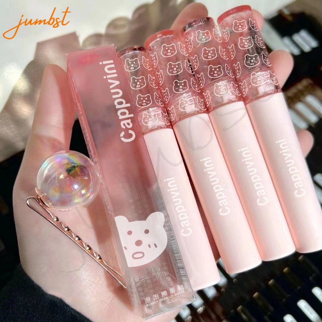 Cappuvini bubble lip gloss glass Korean natural lipstick student milk ...