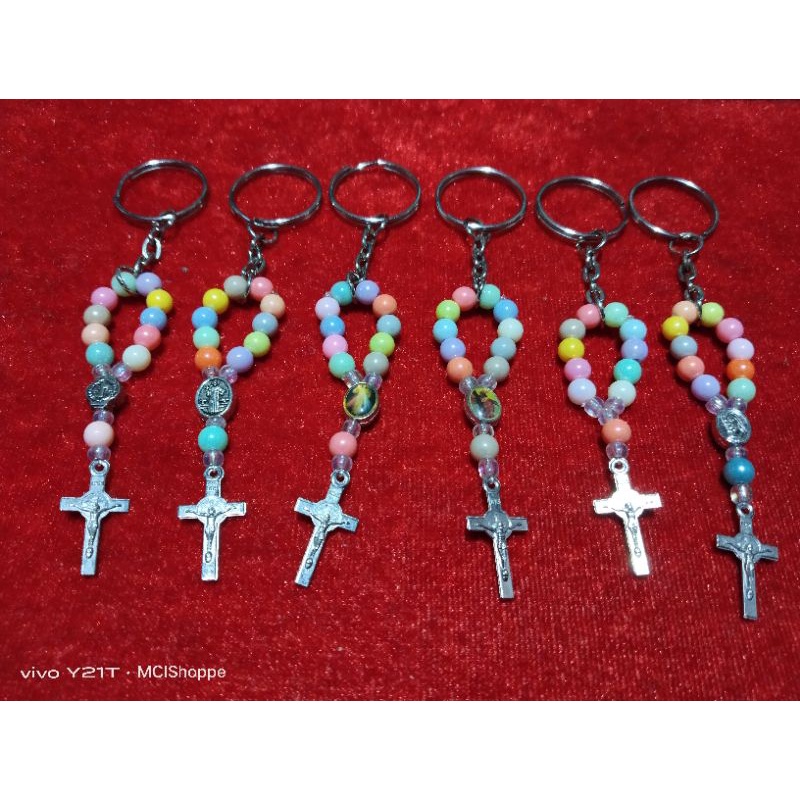 Mini Rosary Keychain Pastel Color (Souvenirs, Giveaways and Travel ...