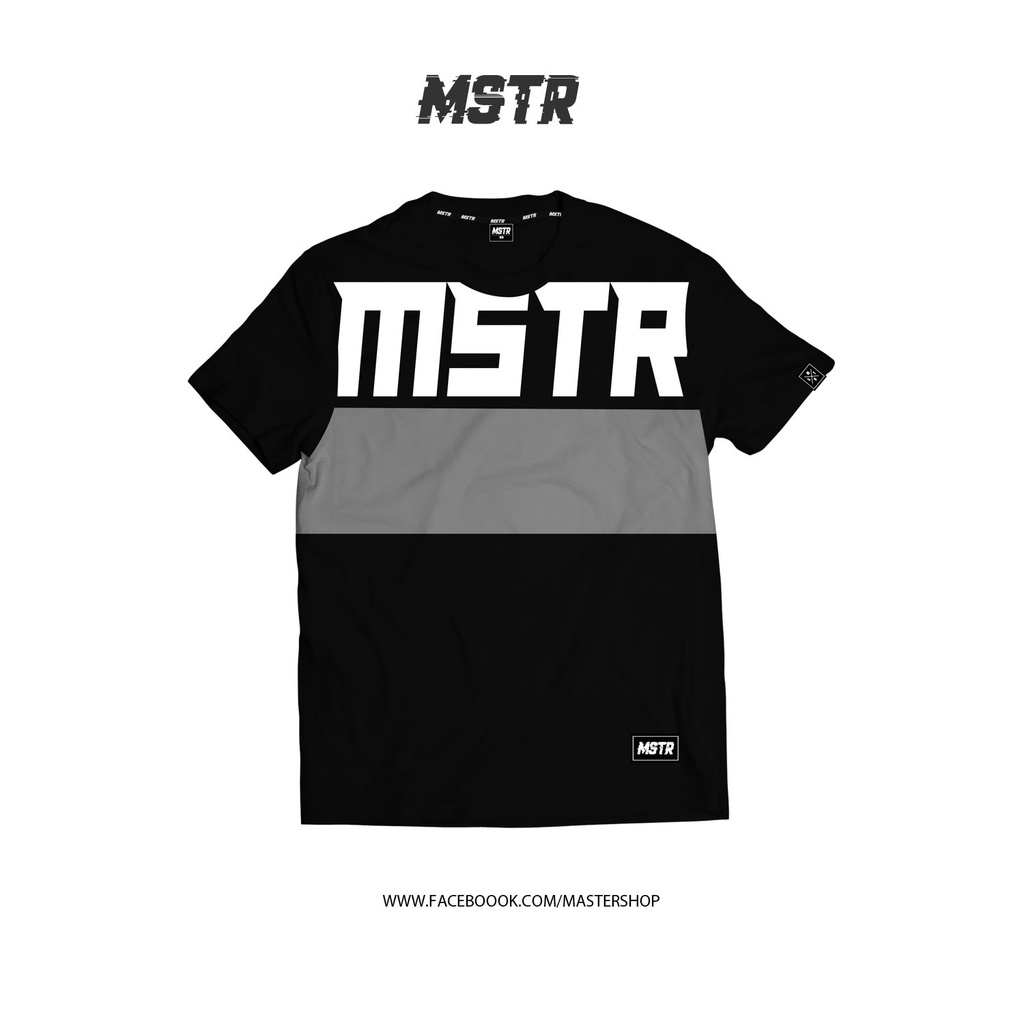 MSTR Co. - BIG LOGO T-SHIRT (BLACK-GREY) | Shopee Philippines