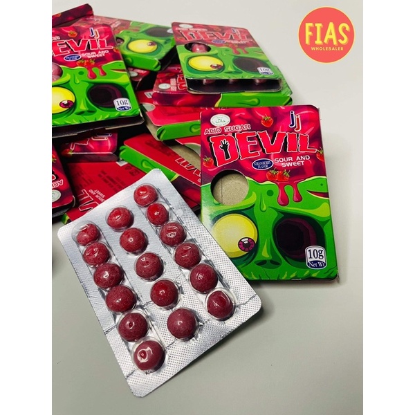 30 Packs Devil Sour Candy Balls/ Lootbag Treats / Paninda | Shopee Philippines