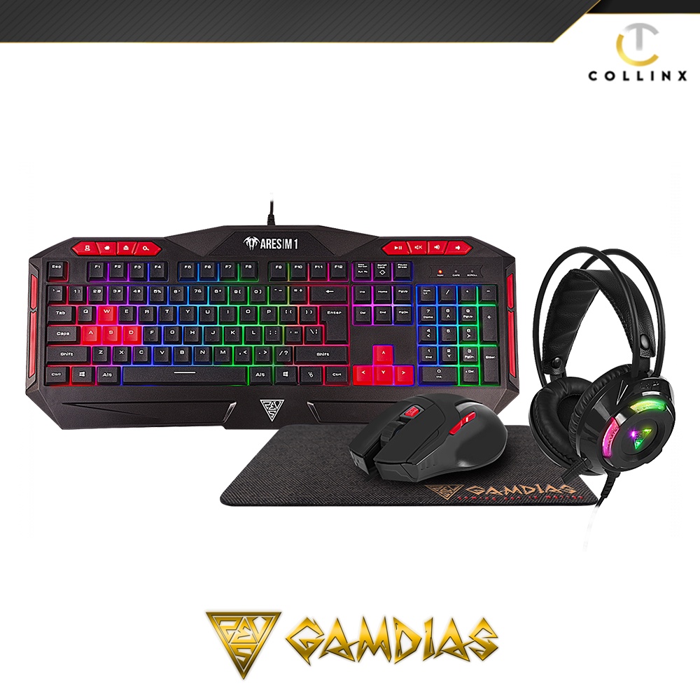 Gamdias Poseidon M.2 Rgb Gaming Combo Keyboard, Headset, Mouse ...