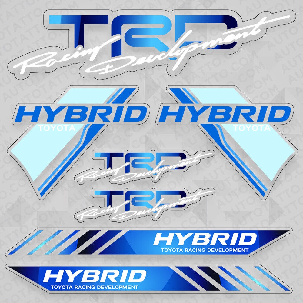 TRD Racing Development Hybrid Sport Car Logo Sticker Vinyl Decal ...