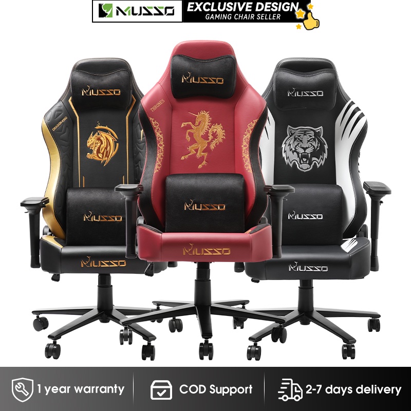 MUSSO Mythology Series Gaming Chair With Magnetic Memory Foam Headrest ...