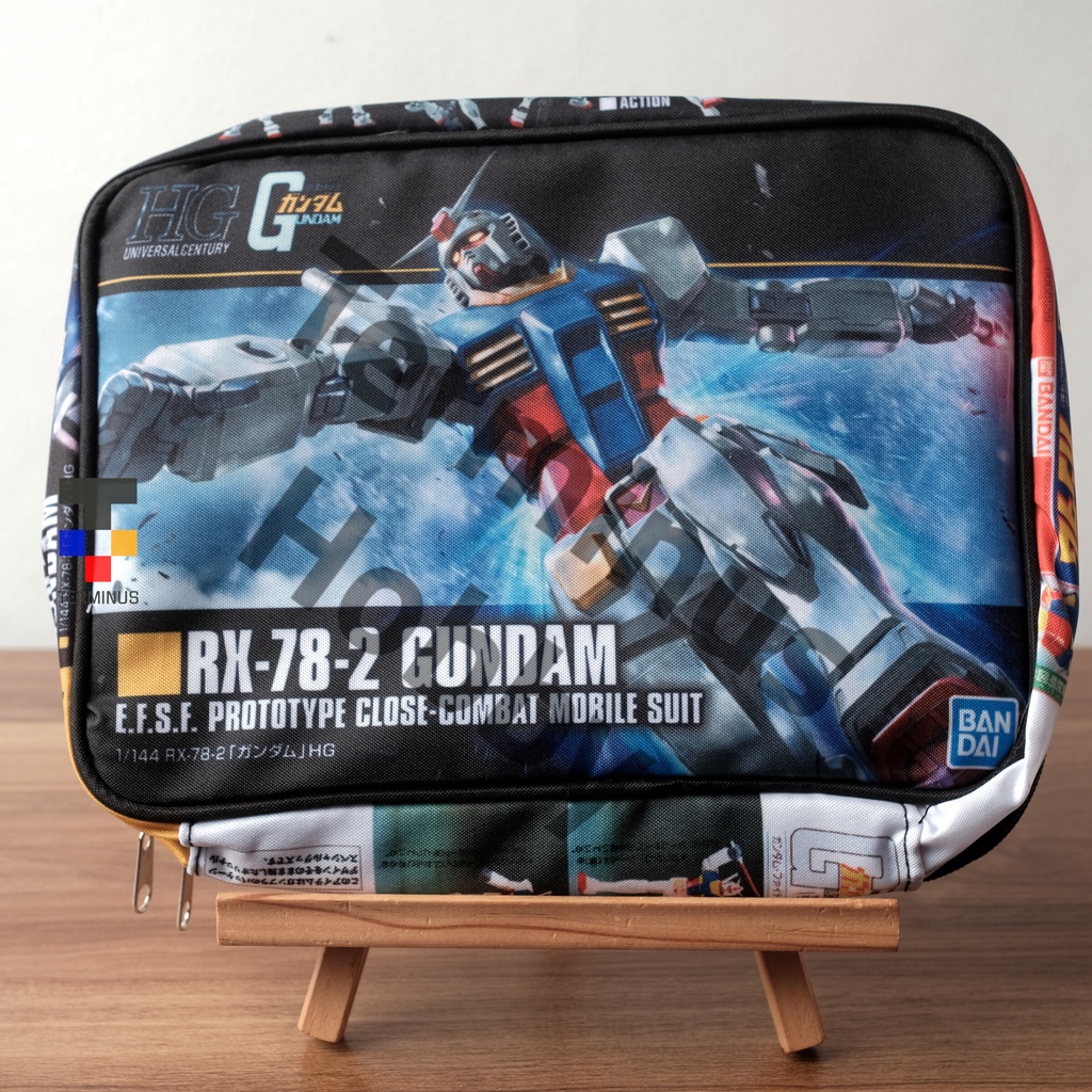 Gundam Merch New and Old Gunpla Box Art Side Pouch RX-78-2 Gundam ...