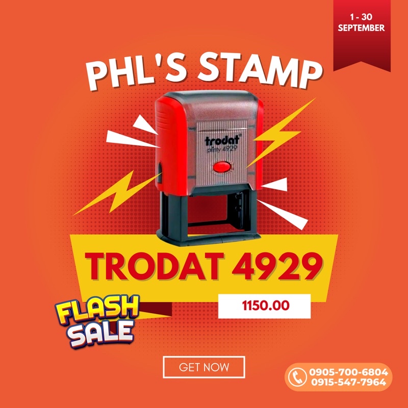 Trodat 4929 PERSONALIZED Stamp | Shopee Philippines