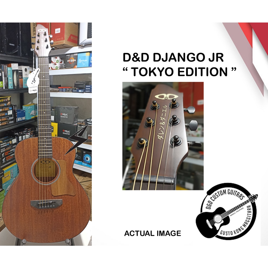 Acoustic Guitar D&D DJANGO Jr Tokyo Edition Mahogany with Pickup ...