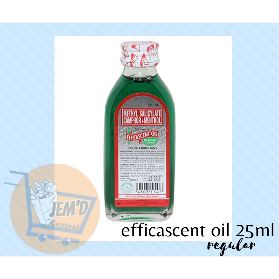 Efficascent Oil - Regular 25ml | Shopee Philippines