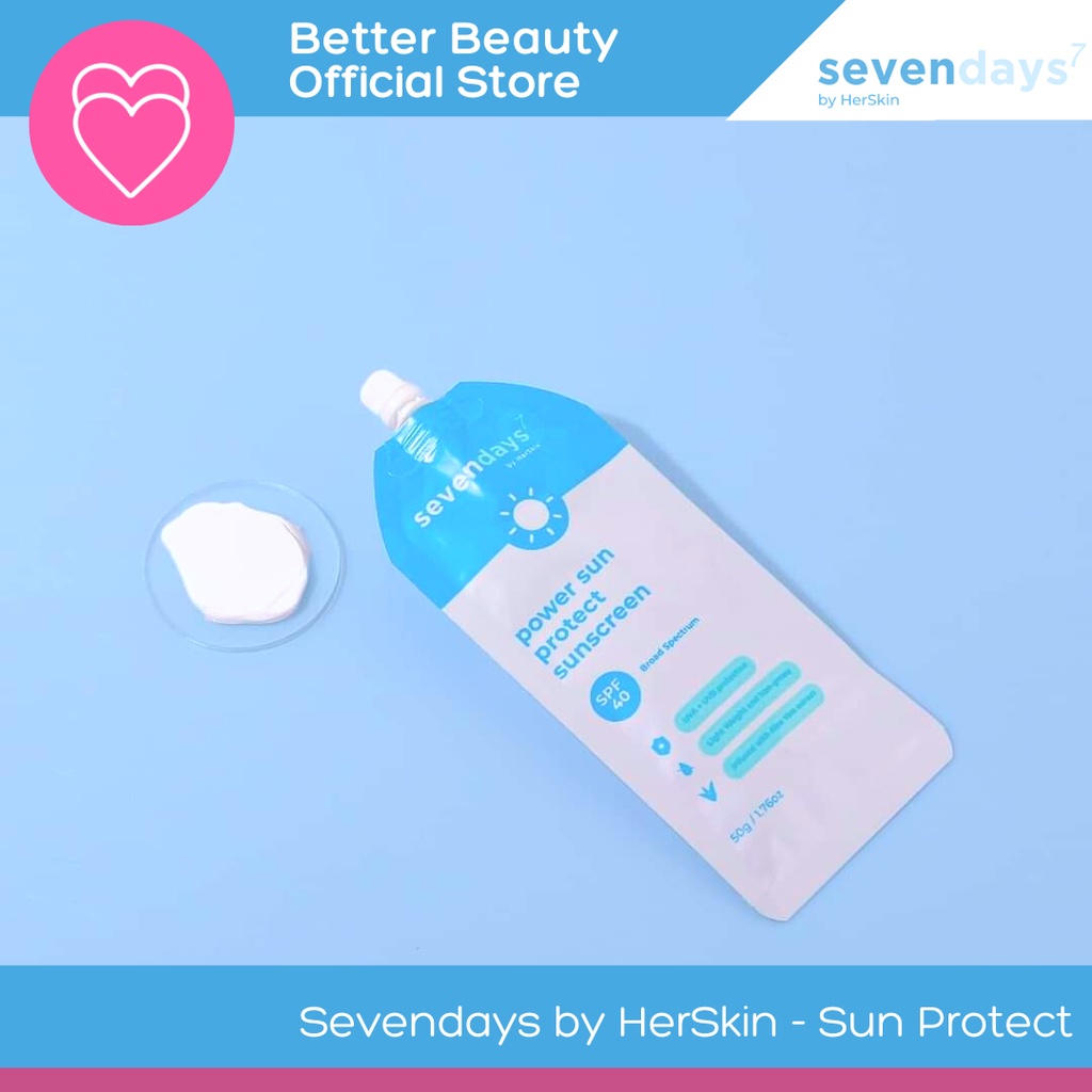 Sevendays by HerSkin - Power Sun Protect Sunscreen SPF 40 50g | Shopee ...