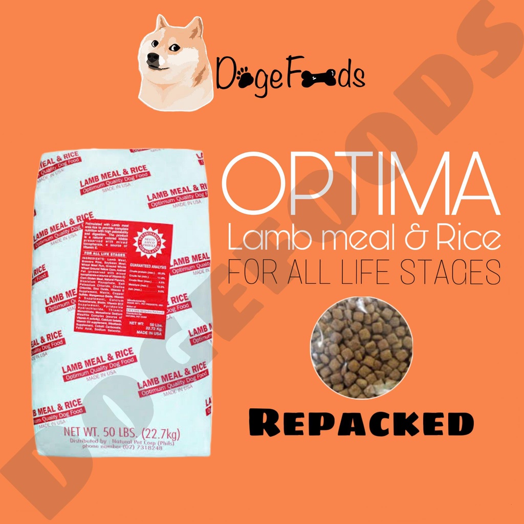 Optima Lamb meal & Rice - For all life stages | Shopee Philippines