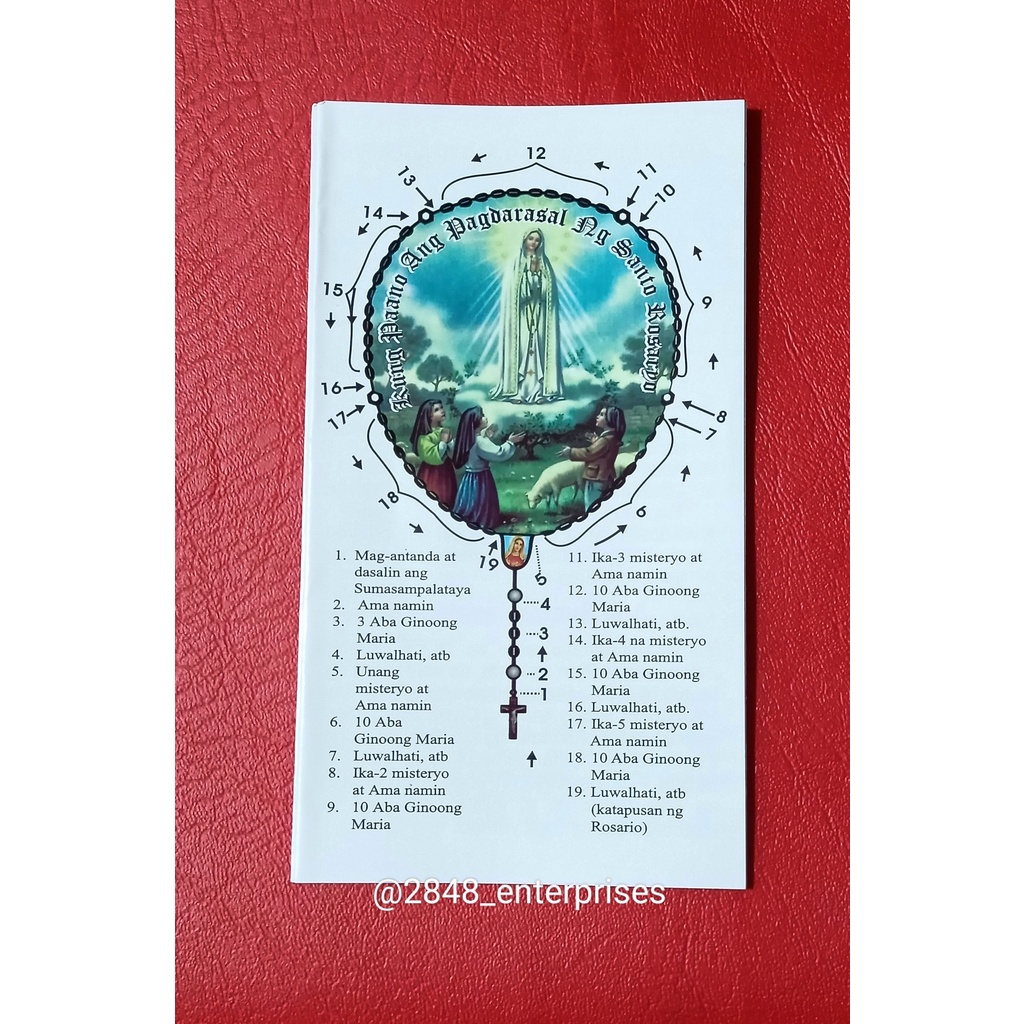 ROSARY GUIDE (TAGALOG) | Shopee Philippines