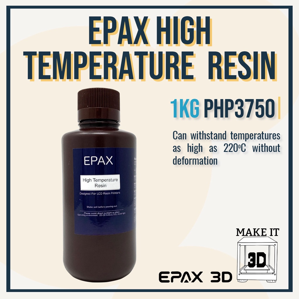 EPAX 1kg High Temperature Resin - for 3D printing - mSLA/DLP 3D ...