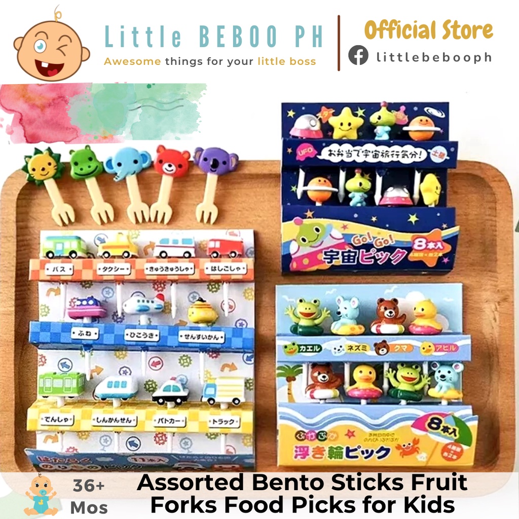 Assorted Bento Sticks Fruit Forks Food Picks for Kids (MSA Torune Food ...