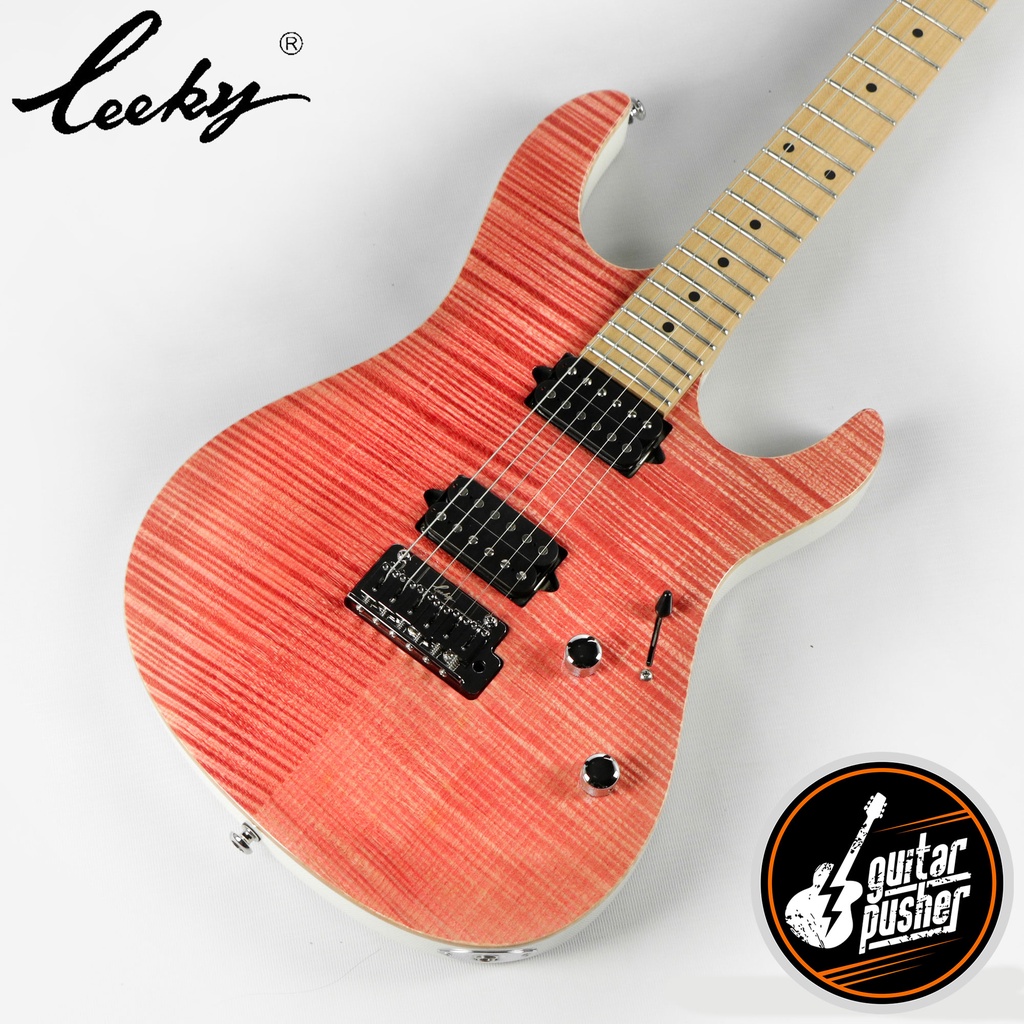 Leeky L-Series L25 HH S-Style Electric Guitar (Flamed Maple Top/Maple Fingerboard) | Shopee ...