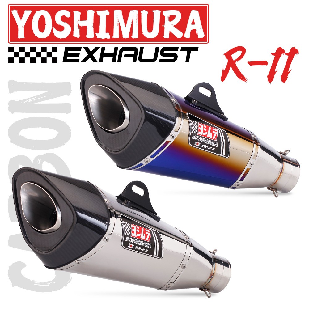 60mm Universal Motorcycle Yoshimura R11 Exhaust Pipe Escape Modified ...