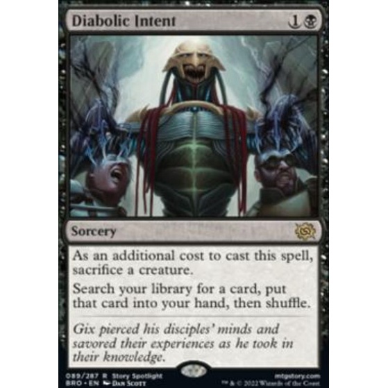 Diabolic Intent mtg card | Shopee Philippines