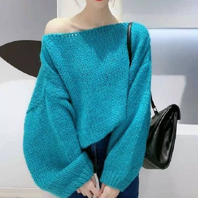 Sweater Japanese Lazy Style Round Neck Pullover Women Spring Autumn New ...