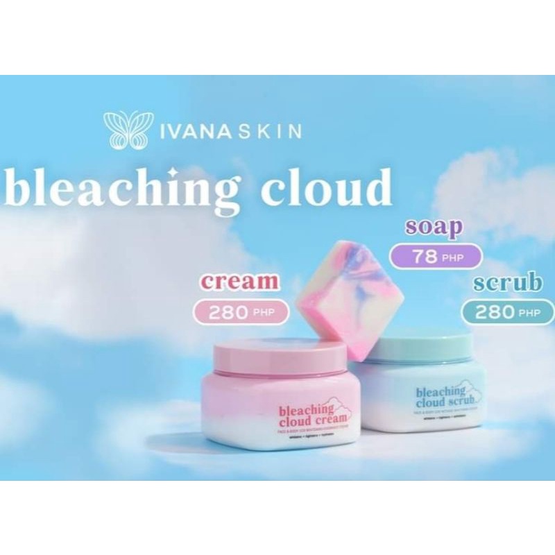 [Onhand] IVANA SKIN BLEACHING CLOUD TRIO (CREAM,SCRUB,SOAP) with ...