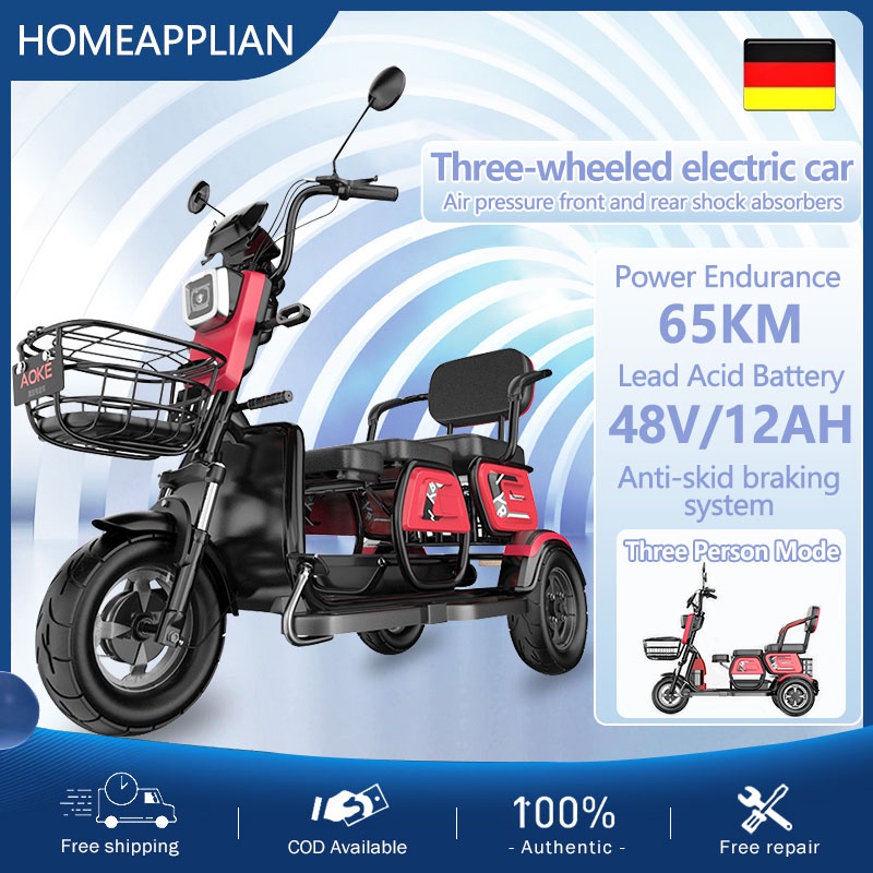 New Electric Bicycle Tricycle for Adult Hydraulic Shock Absorbing ...