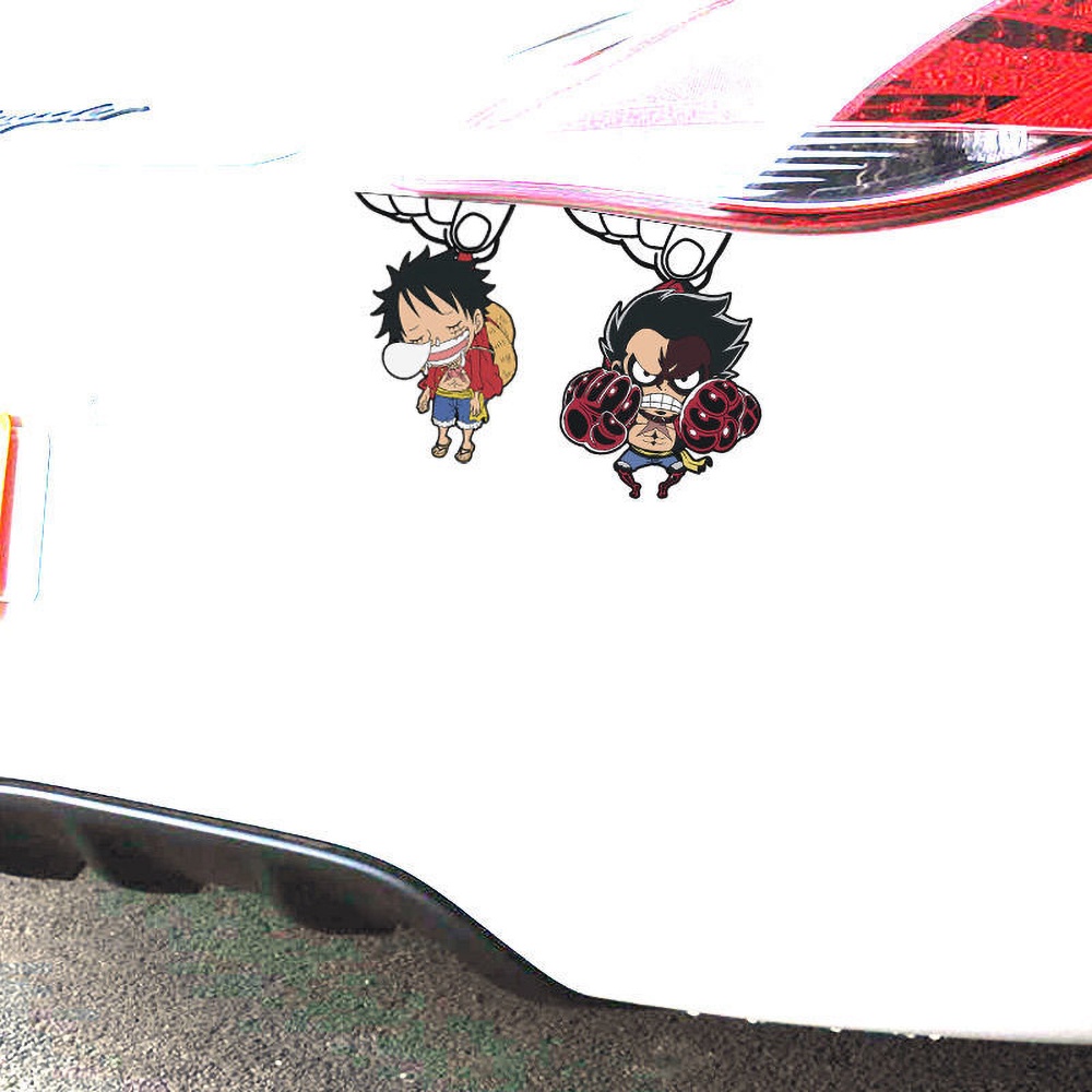 "One Piece" Reflective Luffy Chopper Zoro Rear Window Car Sticker ...