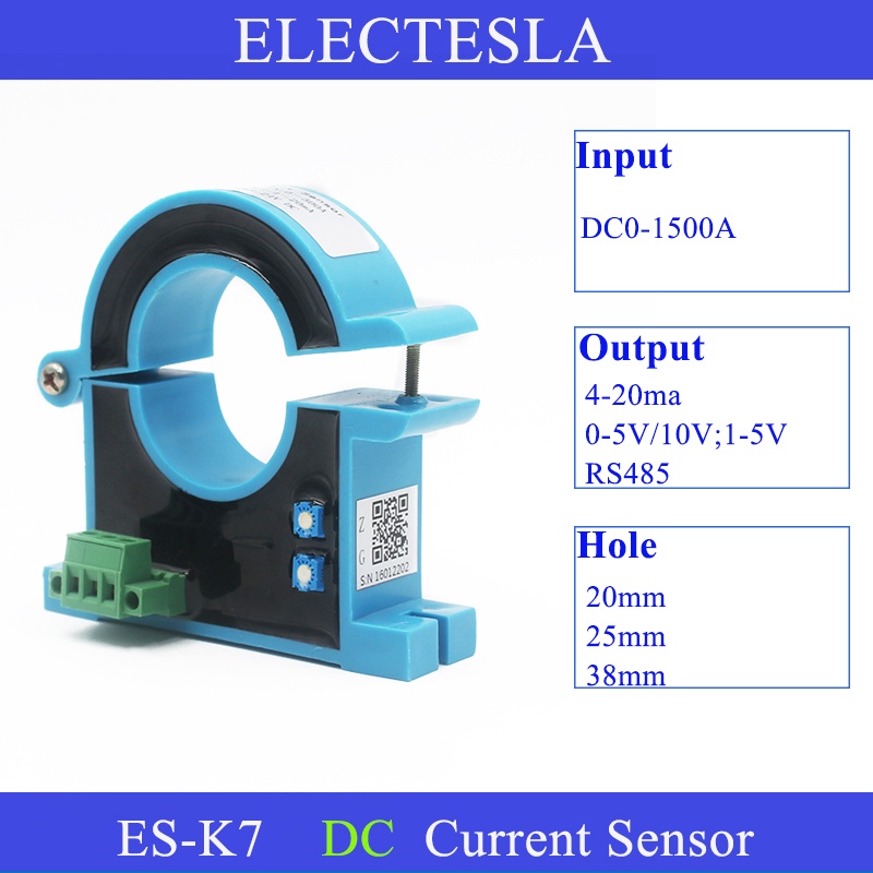 Dc Current Sensor 4 To 20ma Rs485 Hall Open Loop Split Core Transducer 2213