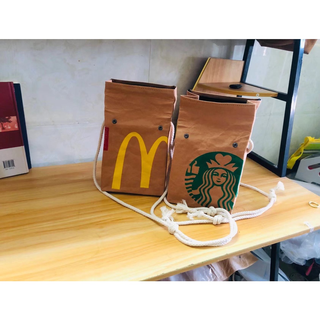48 Hours Delivery.mcdonald's Bag.starbucks Bag.shoulder Bag..Shoulder ...