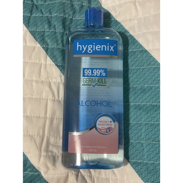 HYGIENIX ALCOHOL Protect Moisture with Vit E 500ML | Shopee Philippines