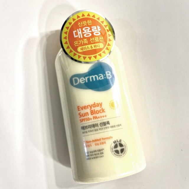 Derma:B Everyday Sun Block SPF50+/PA++++ 200ml. | Shopee Philippines