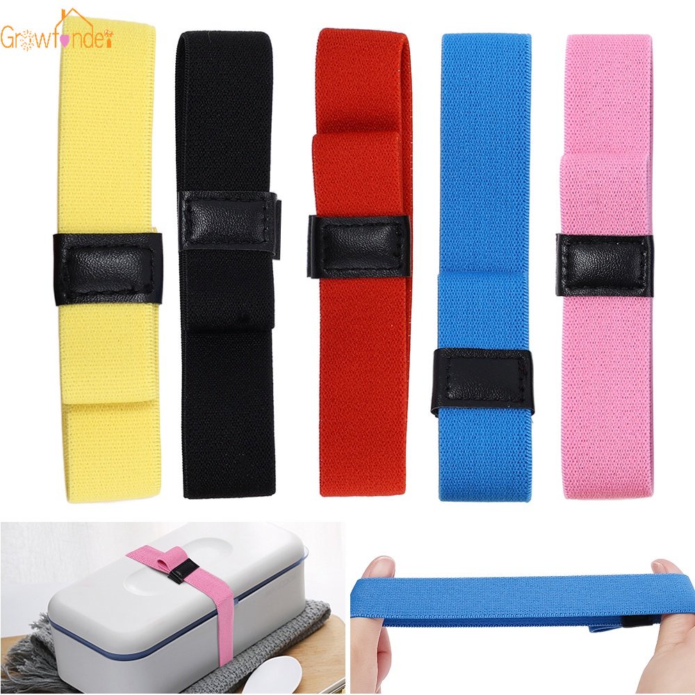 1PC Bento Box Straps Lunch Fixing Elastic Bands Container Camping Layer ...