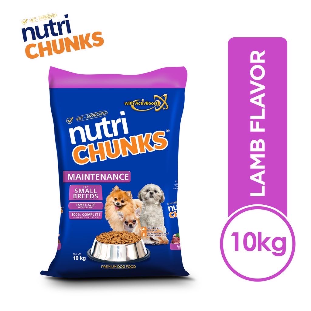 NEW NEW Nutri Chunks (NutriChunks) Adult Dog Food Lamb SMALL BREED Optimum (One Kilo) | Shopee ...