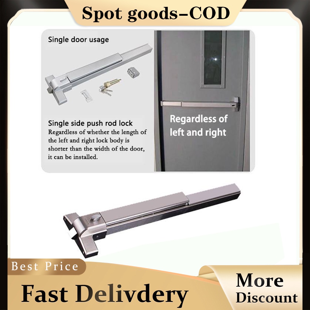 65CM/100CM Stainless Steel Security Escape Fire Rated Push Type Rim ...